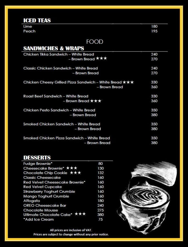 Menu – Tabaq Coffee